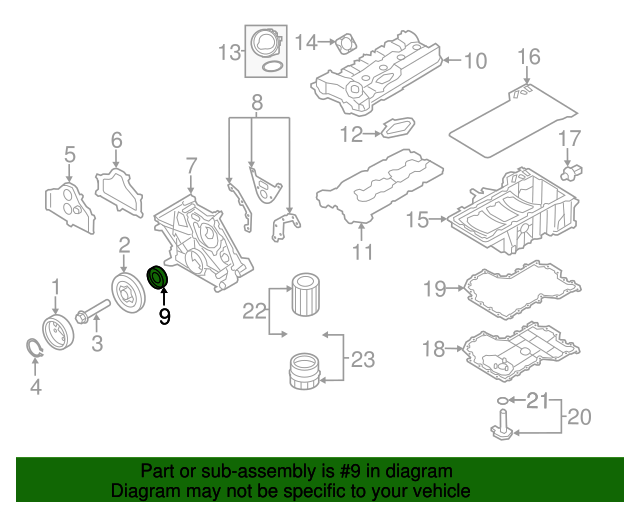 Genuine BMW 11-14-8-483-799 | Rear Cover | FREE Shipping on Most Orders ...