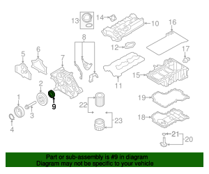 11148483798 - 2008-2022 BMW Rear Main Seal Retainer (11-14-8-483-798 ...