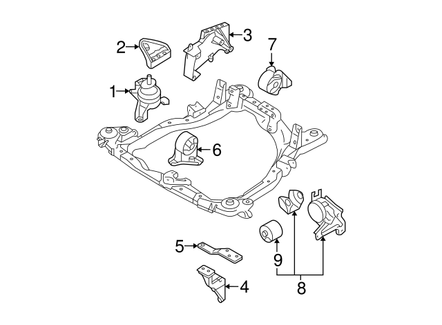 2005-2010 Kia Sportage OEM NEW 05-10 Kia Sportage Luxury Roll Stopper ...