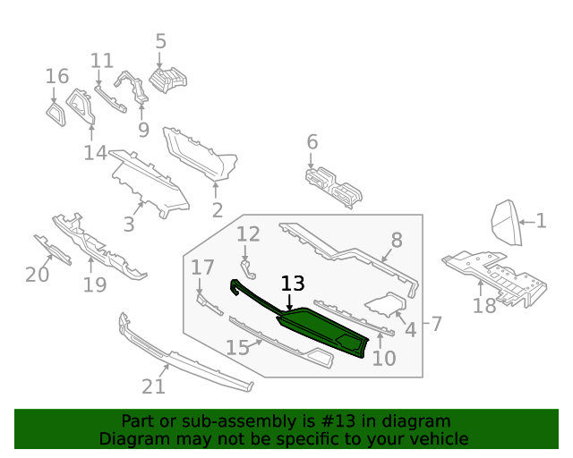 2020-2022 Genesis G90 Bezel 84796-D2CA0-OA2 | World OEM Parts Hyundai