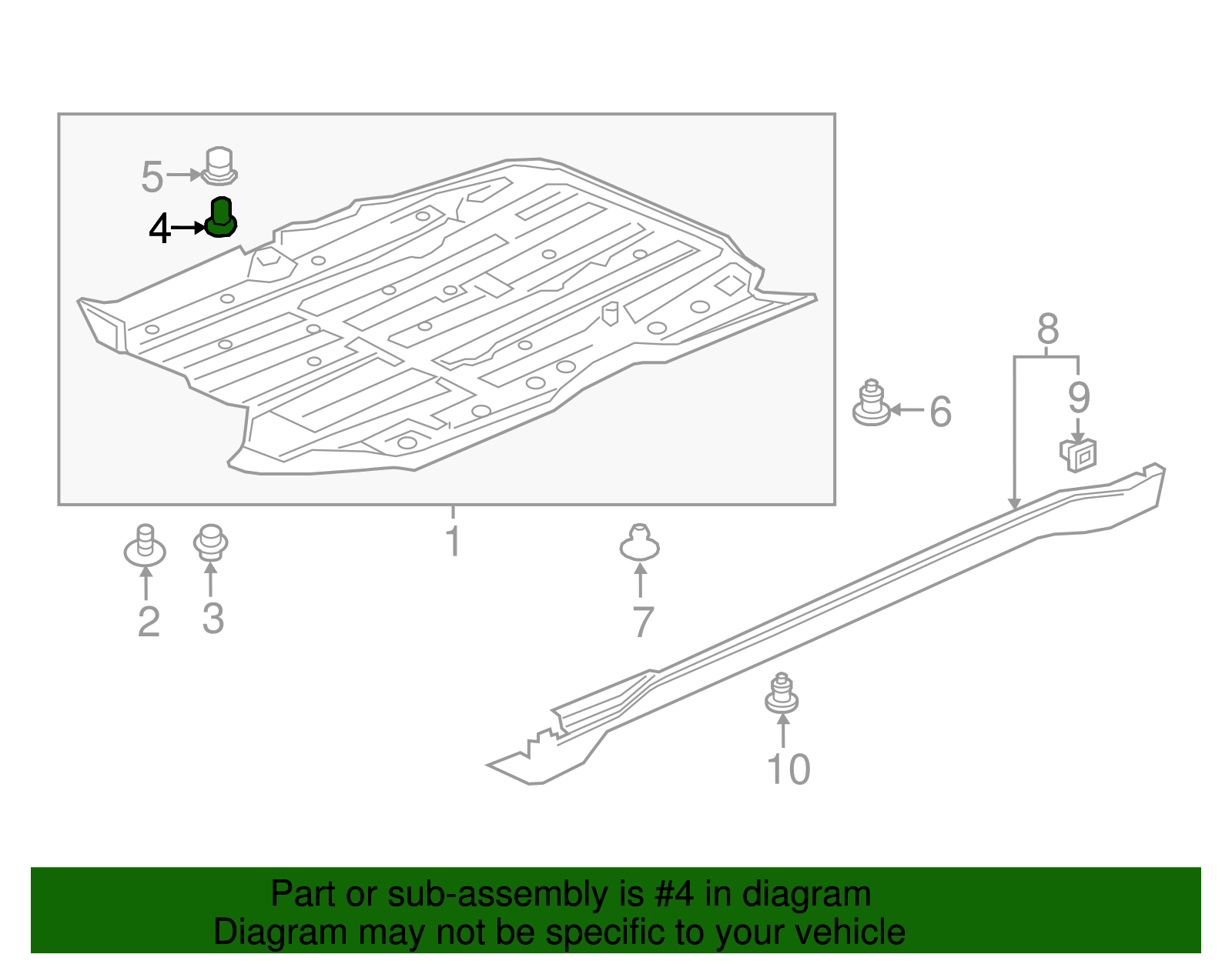 91505-T5A-003 - Under Cover Clip 2016-2022 Honda HR-V | Honda Parts Online