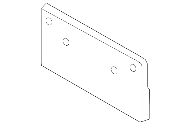 51137354813 - 2016-2019 BMW X1 License Bracket (51-13-7-354-813) | BMW ...