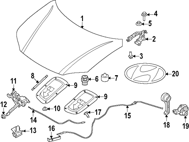 2023-2024 Hyundai Ioniq 6 Hood 66400-KL000 | OEM Parts Online