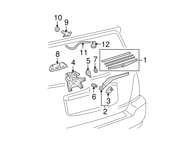 2008-2024 Toyota Wiper Motor Nut 90099-05141 | Toyota Parts Center