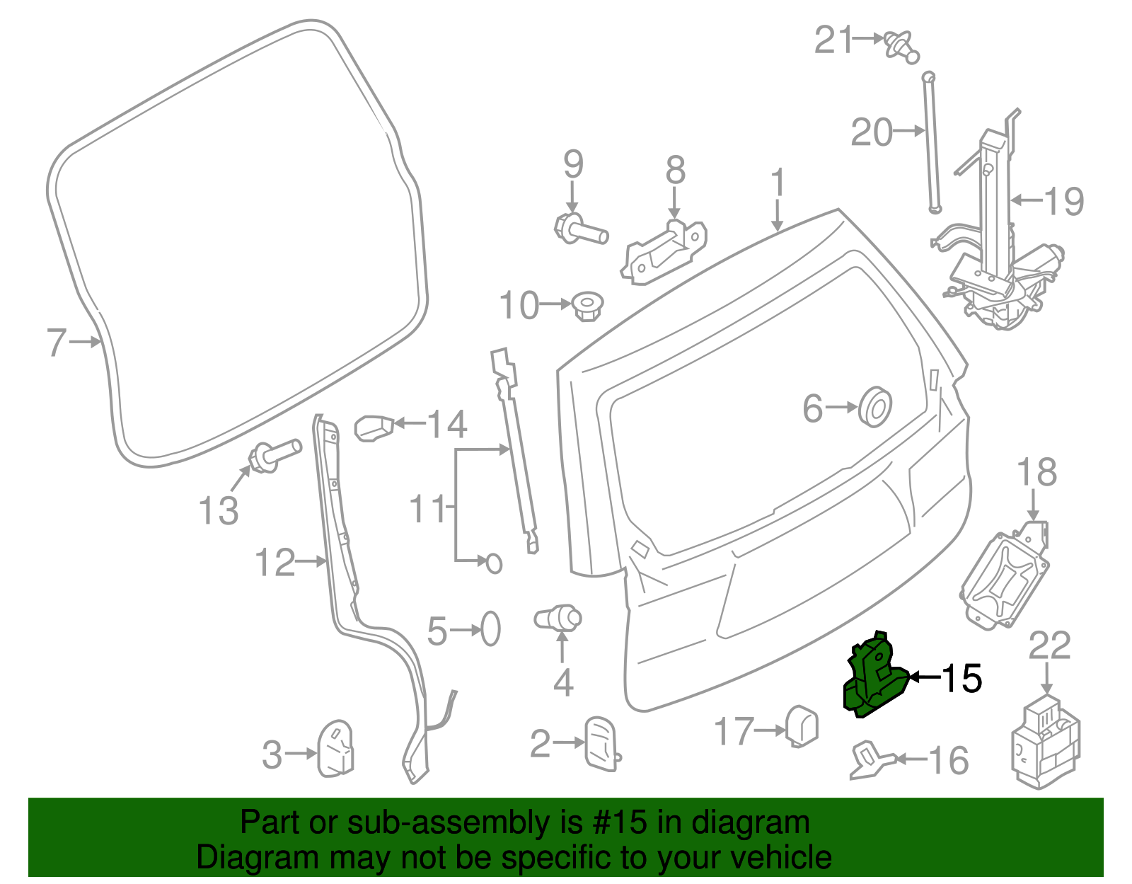 2014-2019 Subaru Lock Actuator 63032SG002 | AutoNationParts.com