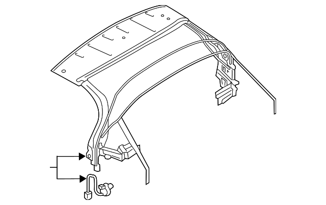 2016-2023 Mazda MX-5 Miata Top Frame N243-R1-100P | RealMazdaParts.com