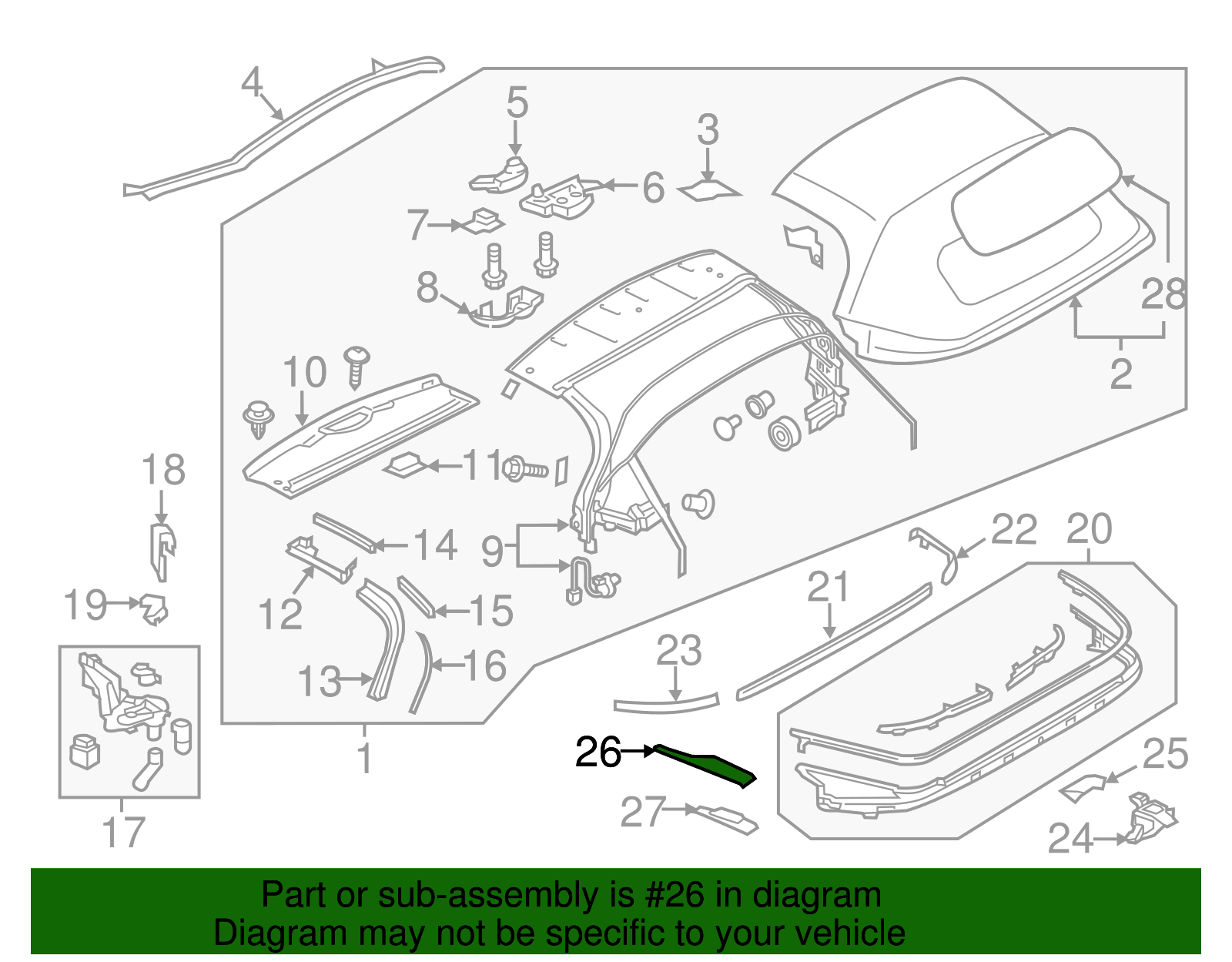 N243-R1-391A-PR - High-Quality Rear Plate for 2016-2024 Mazda MX-5 ...