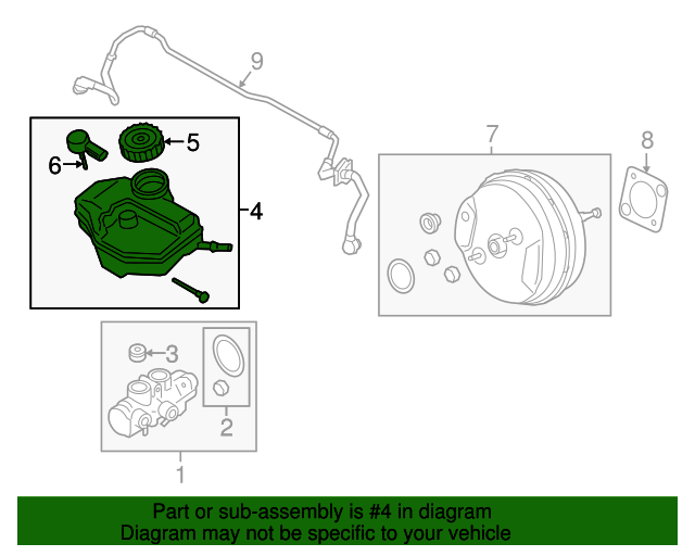 34336871185 - 2016-2021 BMW Brake Master Cylinder Reservoir (34-33-6 ...