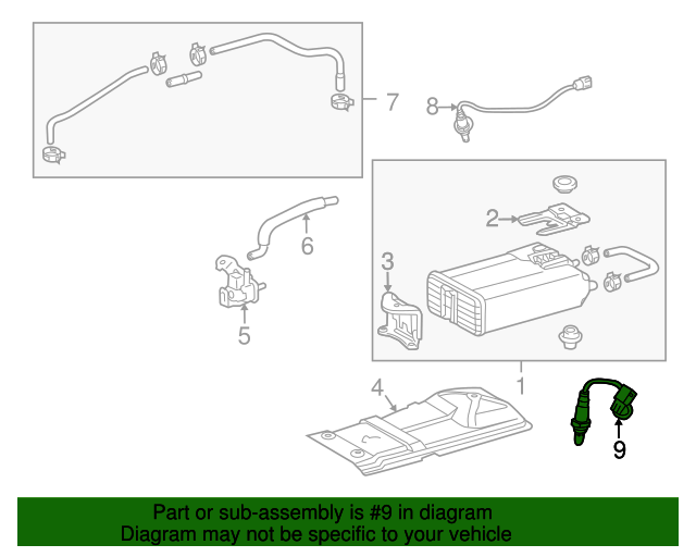 89465-48380 - Oxygen Sensor 2014-2015 Lexus RX350 | Longo Lexus Parts