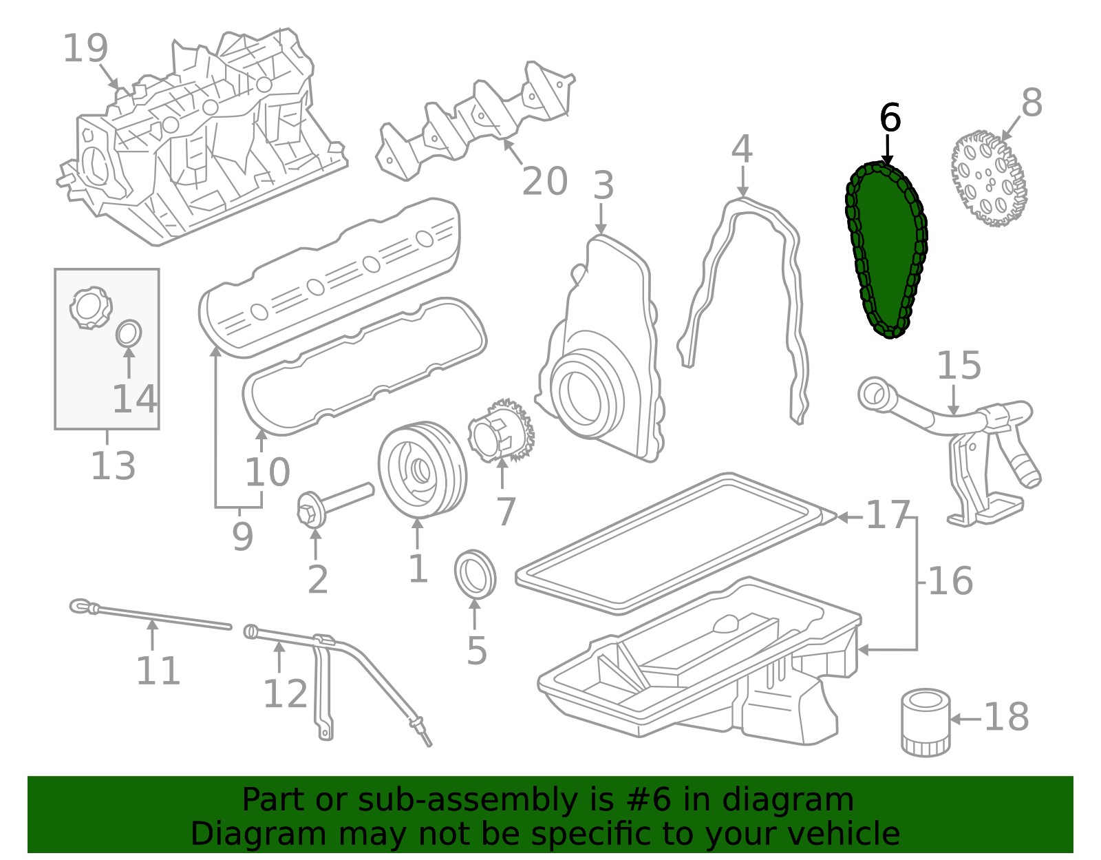 1997-2024 GM Timing Chain 12646386 | GM Parts Center