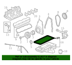 2005-2014 GM Engine Oil Pan Gasket (Replaces Part Number 12593252 ...