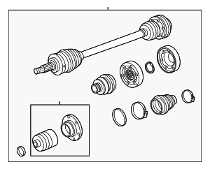 2012-2019 Porsche 911 Axle Assembly 9P1-407-271-B | OEM Porsche
