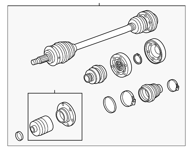2012-2019 Porsche 911 Axle Assembly 9P1-407-271-B | OEM Porsche