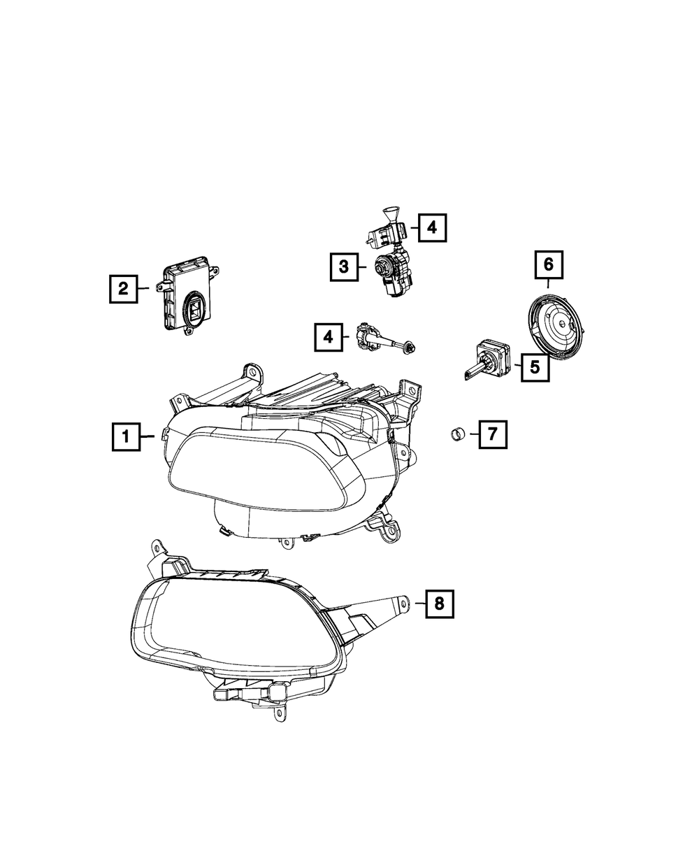 2014-2018 Jeep Cherokee Headlamp Assembly - Driver's Side (LH ...