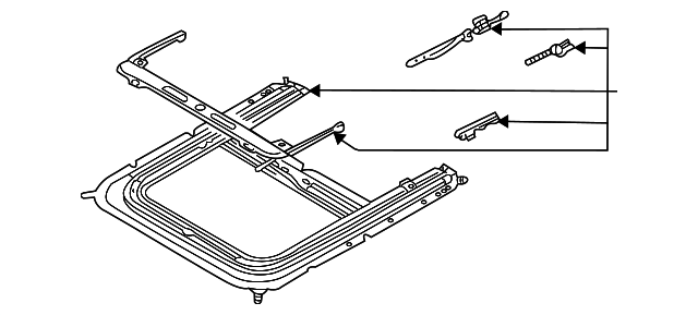 2002-2004 Nissan Altima Rail & Guide Assembly 91306-8J010 | Nissan ...