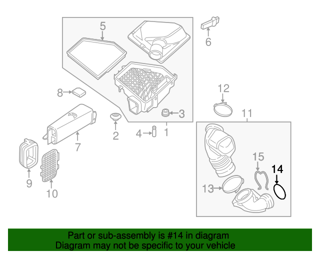 Genuine BMW 13-71-8-637-817 | Resonator Assembly O-Ring | FREE Shipping ...