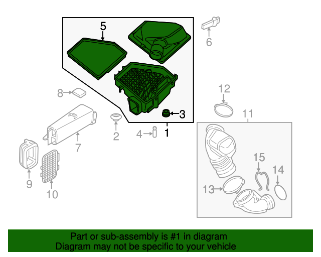 13-71-7-536-532 - Air Cleaner Assembly - 2016-2021 BMW | BMWPartsHub