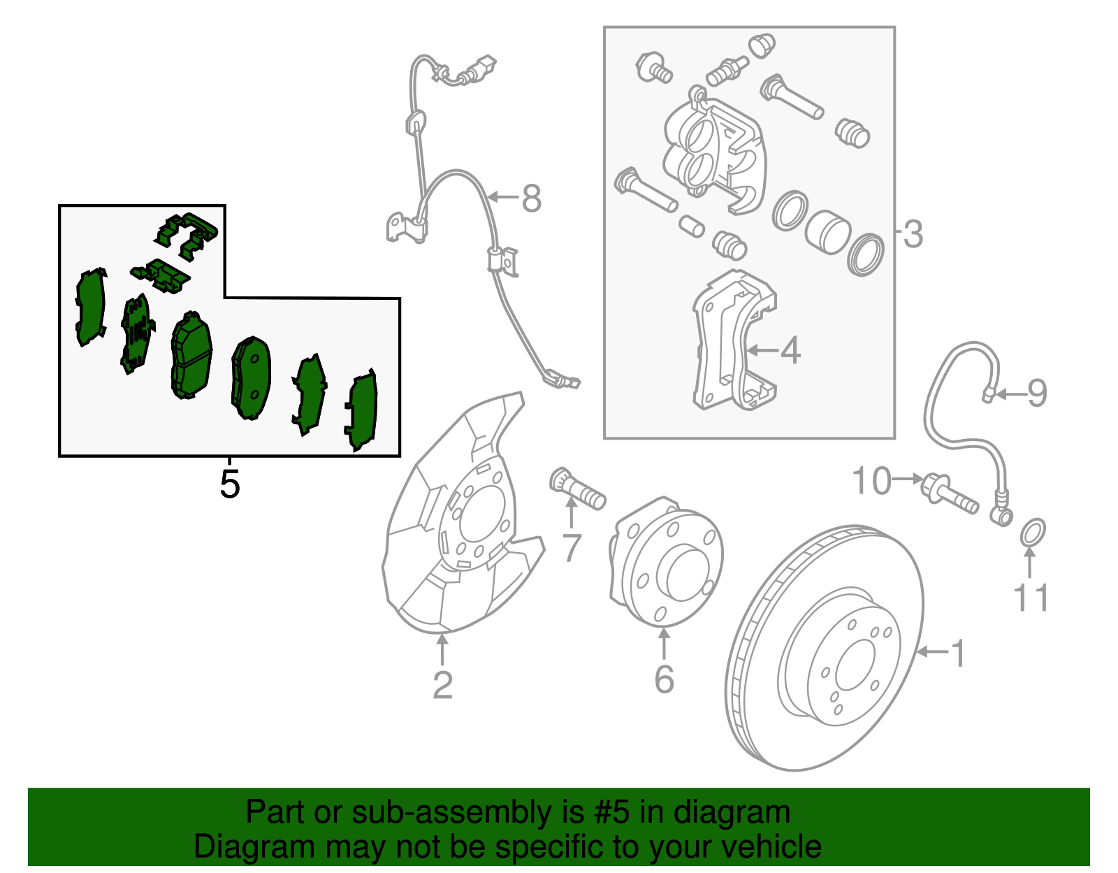 2014-2020 Subaru Brake Pads Front 26296FJ020 | OEM Parts Online