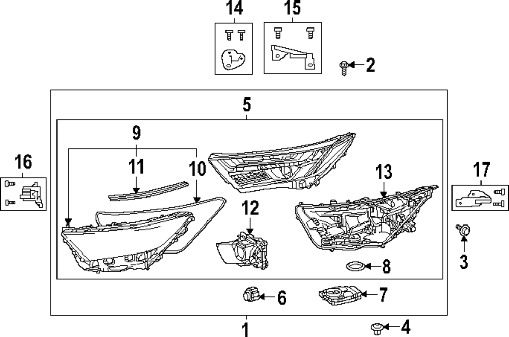 2022-2024 Toyota Headlamp Assembly - DRIVERS SIDE 81150-0R360 | Toyota ...