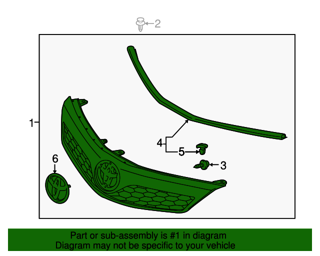 53101-06340-D0 - Grille Assembly - 2012-2014 Toyota Camry | nashuatoyota