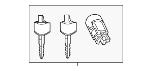 Mazda OEM Ignition Lock Cylinder Part# CCY4-76-14XB | OEM Vehicle Parts