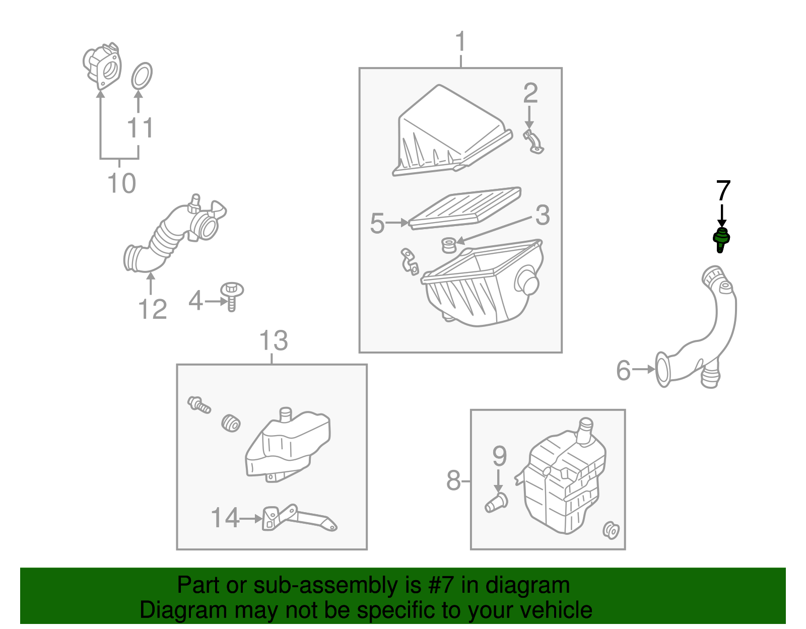 1993-2006 Nissan Air Intake Temp Sensor 22630-1B00A | My Nissan Part