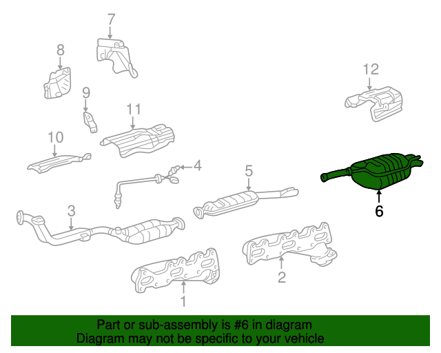 Genuine OEM Rear Pipe | 202-490-05-15 | Fits Select 1994-1997 Mercedes ...