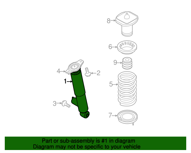 Volvo OEM Shock Absorber Part# 31340698 | OEM Vehicle Parts