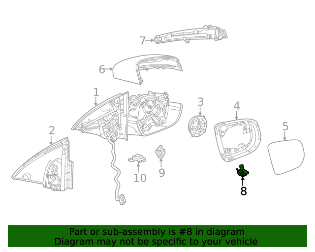 2020-2023 Mercedes-Benz Puddle Lamp 167-906-93-02 | AutoNationParts.com