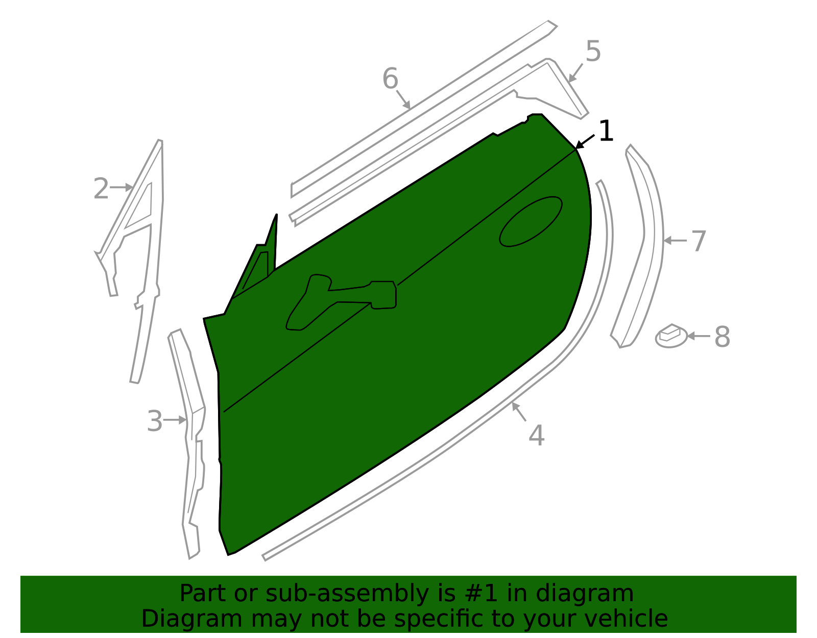 Genuine BMW 41-00-8-497-878 | Door Shell | FREE Shipping on Most Orders ...