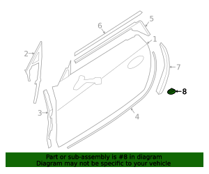 Genuine BMW 07-14-7-376-600 | Cover Retainer | FREE Shipping on Most ...