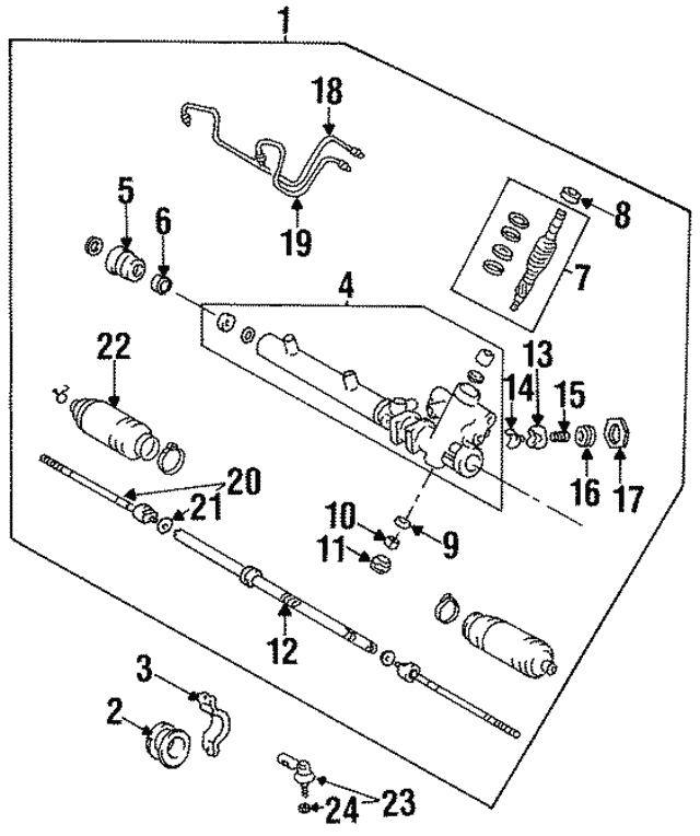 1991-1998 Toyota Gear Assembly Mount Bushing 45516-16060 | Toyota Parts ...