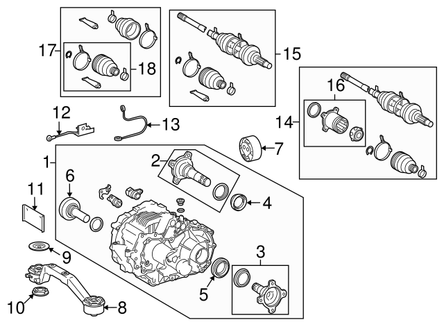 42370-49265 - CV Joint Kit 2010-2013 Lexus RX450h | AutoNation Parts