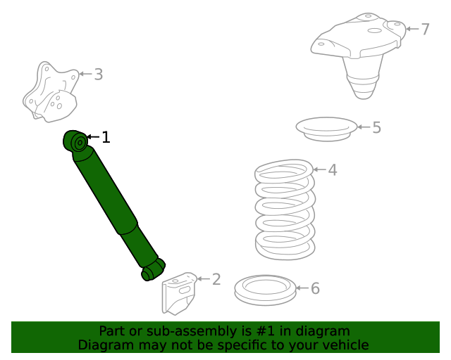 48531-08110 - Shock Absorber 2021-2024 Toyota Sienna | AutoNationParts.com
