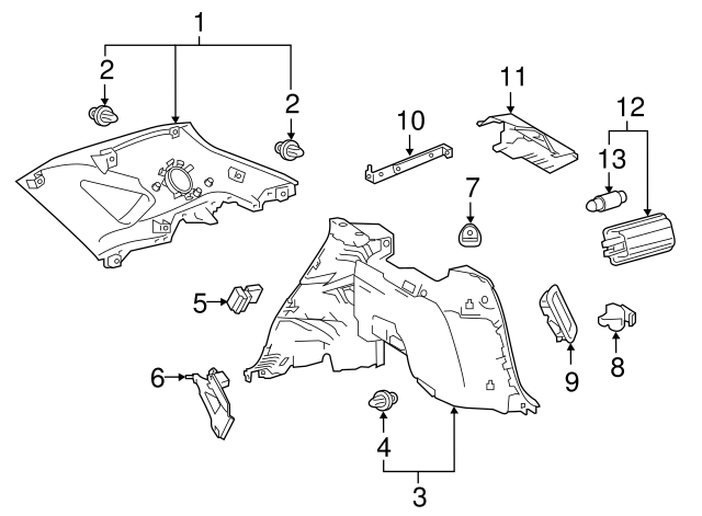 2015-2017 Lexus Lower Quarter Trim 64730-78030-C0 | OEM Parts Online