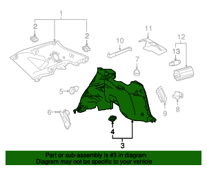2015-2017 Lexus Lower Quarter Trim 64730-78030-C0 | OEM Parts Online