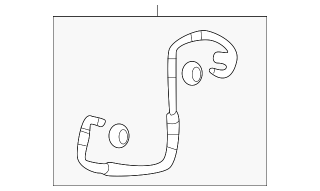 2007-2017 GM Automatic Transmission Fluid Cooler Inlet Line 25880047 GM ...