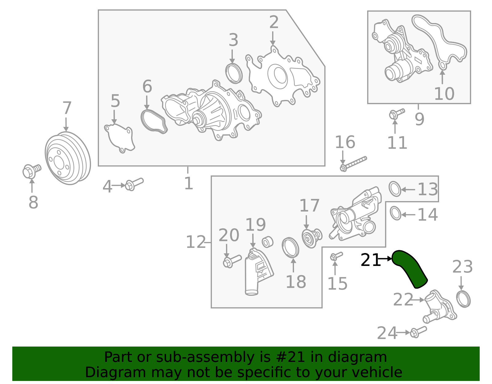 2017-2022 Ford Motorcraft™ Radiator Coolant Hose KM-5482 | OEM Parts Online