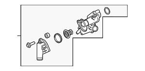 ML3Z-8A586-C - Thermostat Housing - 2021-2023 Ford | Lasco Auto Parts