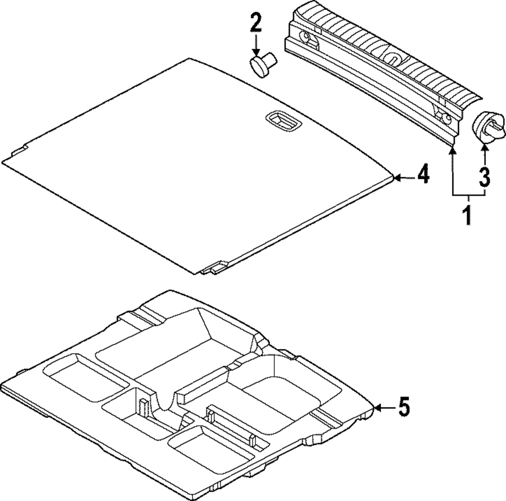 85750-P1700 - Luggage Compartment 2023-2025 Kia Sportage | Kia.Parts Store