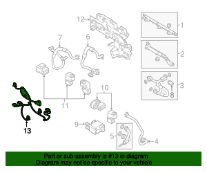 2015-2019 Volkswagen e-Golf Wire Harness 4H0-973-704 | VW Direct Parts