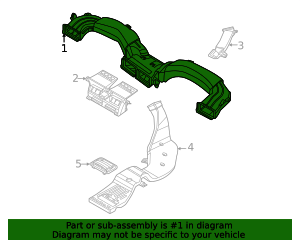 2022-2023 Kia Carnival Duct Assembly 97470-R0000 | TascaParts.com