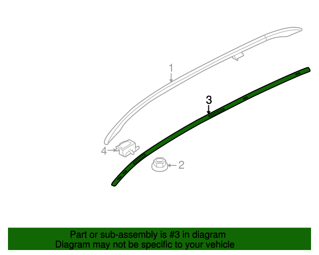 2006-2010 BMW Roof Molding 51-13-7-124-260 | OEM Parts Online