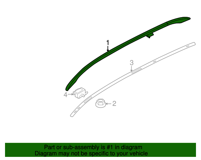 Genuine BMW 51-13-7-255-485 | Roof Rail | FREE Shipping on Most Orders ...