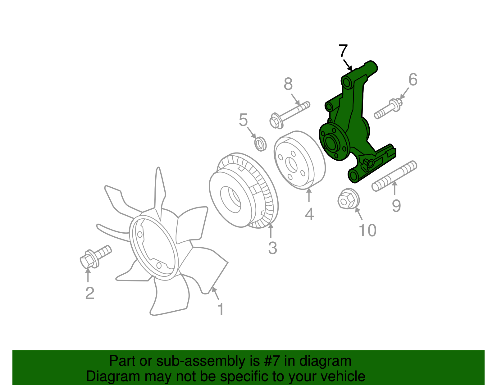 2004-2015 Nissan Mount Bracket 21046-7S000 | My Nissan Part