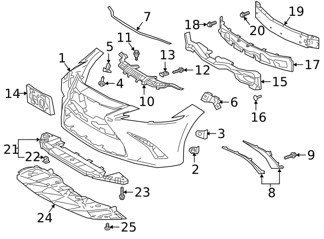 47749-02020 - Bumper Cover Clip 2019-2024 Lexus | Longo Lexus Parts
