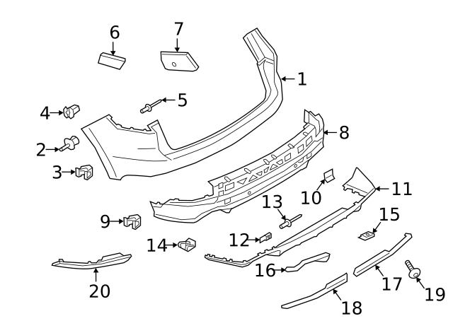 9Y0-807-649-B-OK1 - Bumper Trim 2019-2023 Porsche Cayenne ...