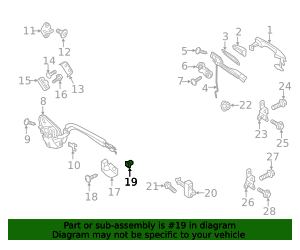 2006-2021 Mazda Handle, Inside Grommet 9991-00-503 | OEM Parts Online