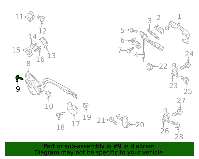 2011-2024 Mazda Lock Assembly Screw 9YA5-00-602 | OEM Parts Online