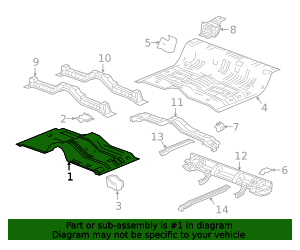 2019-2022 GM Front Floor Panel 84362531 | GMPartsDirect.com